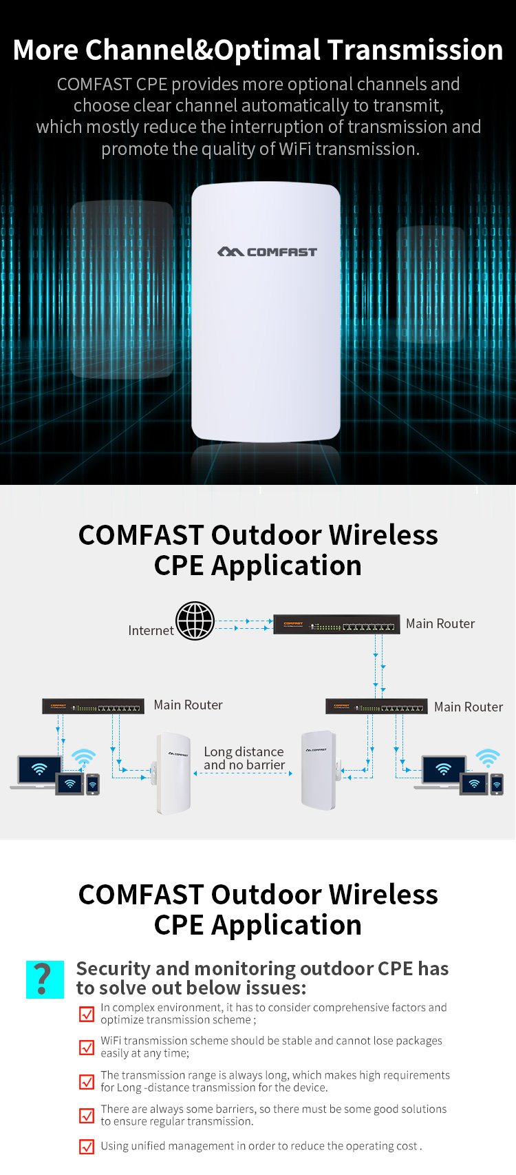 CF-E120A - Wireless Bridge - COMFAST