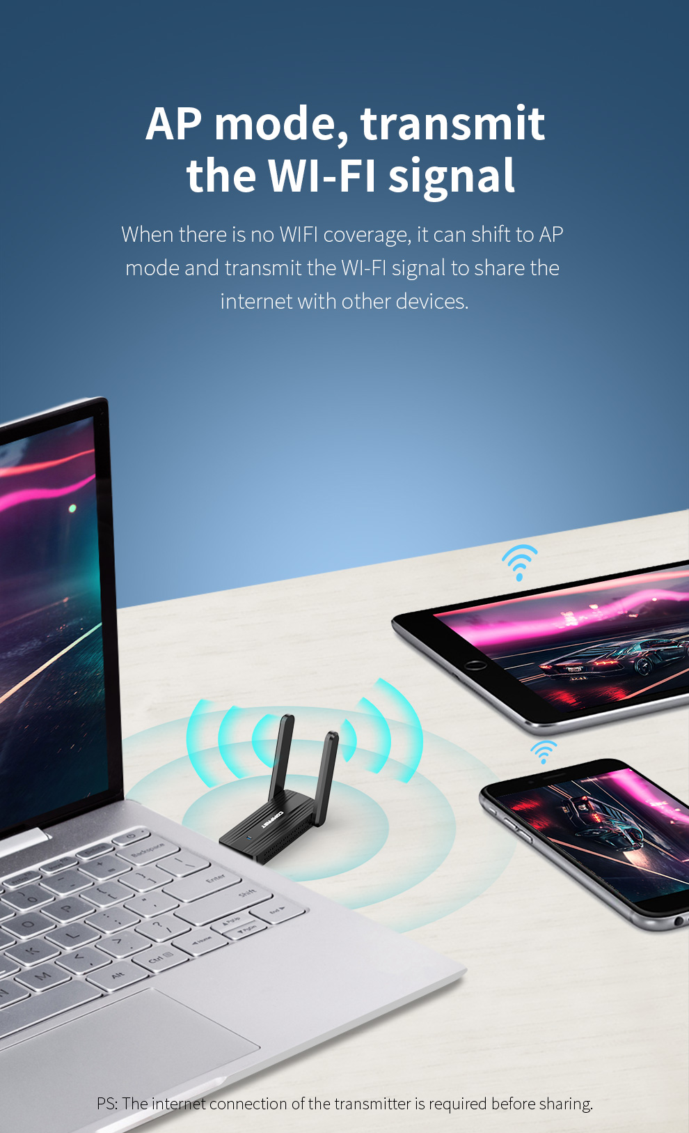 CF-921AC V2 - Wireless Adapter - COMFAST